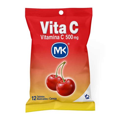 Vitamina Masticable C Mk Cereza X 12 Unds Supermercado Megatiendas