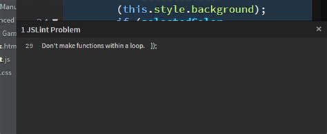 Javascript Getting Warning Dont Make Functions Within A Loop Jslint