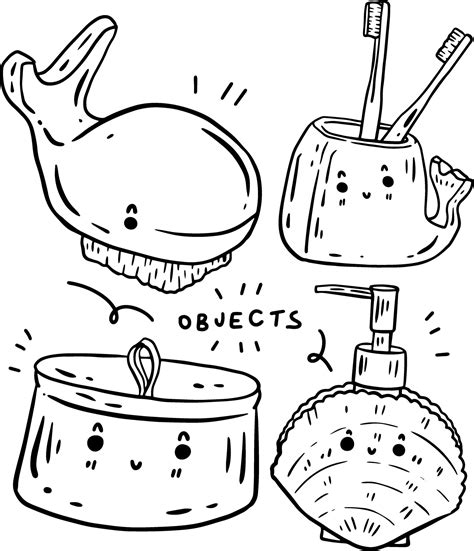 Hand Drawn Cute Objects And Text For Templates 40215094 Vector Art At