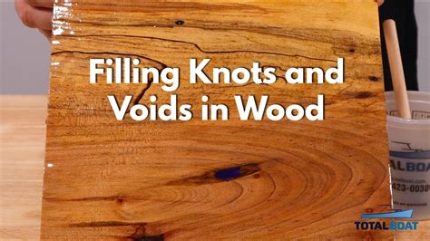 Filling Knots And Voids In Wood With Epoxy Resin Youtube