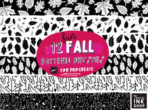 Halloween Procreate Pattern Brushes Graphic By Lisajohnston · Creative