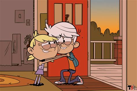 Lincoln And Lily Hugging Together By Lilyloud37 On Deviantart