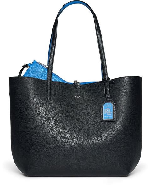 Ralph Lauren Olivia Reversible Tumbled Tote Tote Lightweight
