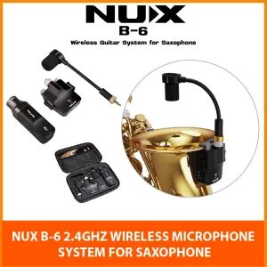 Buy Black NUX B 6 Saxophone Wireless Microphone System With Char