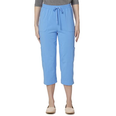 Basic Editions Womens Capri Cargo Pants