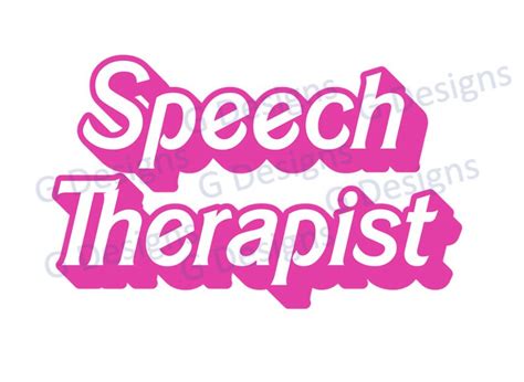 Pink Speech Therapist Png Two Styles Etsy