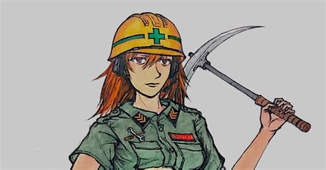 곡괭이 월면 해군 육전대원 육전 수병 토끼 수병のイラスト Pixiv