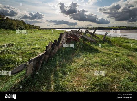 Purton Ship Graveyard On The Banks Of The River Severn Purton