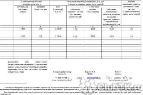 Форма п 4 образец заполнения с примером