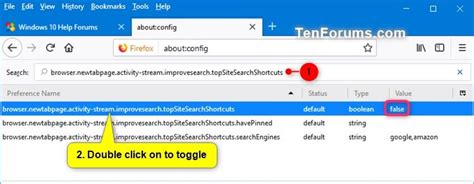 Add And Remove Search Engine Icons On New Tab Top Sites In Firefox