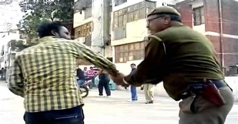 Caught On Camera Cop Slaps Reportedly Drunk Voter At Polling Booth
