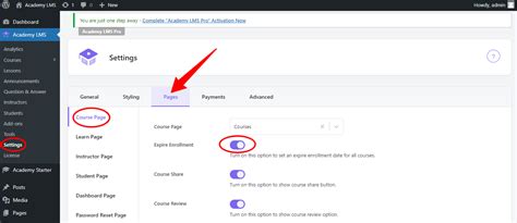 Expire Enrollment How To Set A Course Expiration Date Academy Lms
