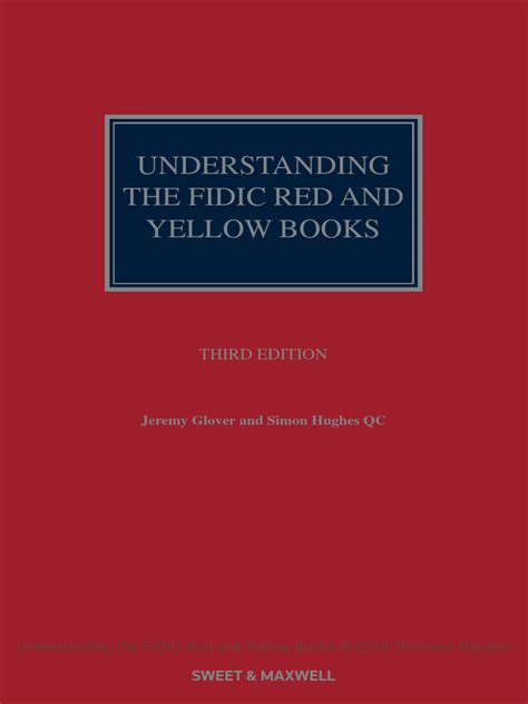 1 1 Understanding The Fidic Red And Yellow Books Pdf Common Law