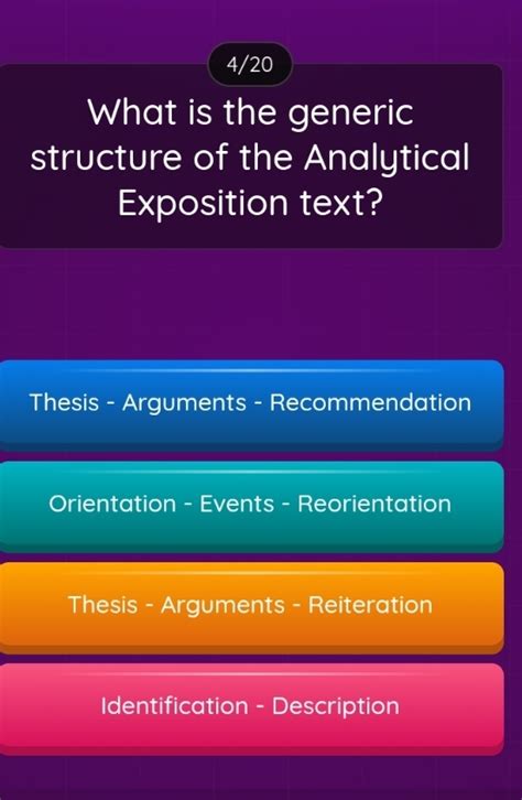 Telah Dijawab420 What Is The Generic Structure Of The Analytical Exposition Text Thesis