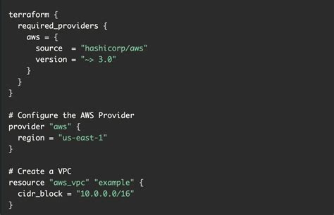 terraform provider configurations examples and tips