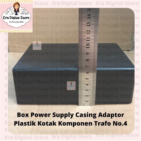 Jual Box Power Supply Casing Adaptor Plastik Kotak Komponen Trafo No4