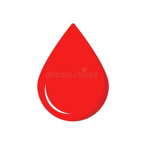 Red Blood Liquid Icon Droplet Vector The Concept Of Donating Blood
