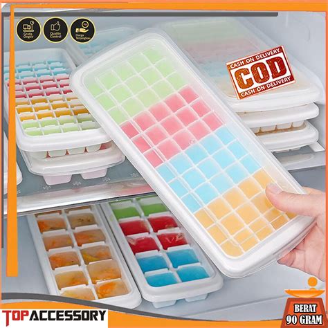 Jual Cetakan Es Batu Kubus Kotak Ice Cube Tray Ice Maker Es Kristal Es Kulkas Shopee Indonesia