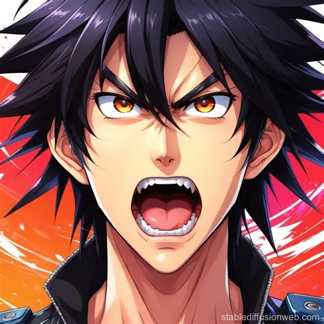 Anime Guy Yelling