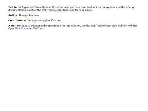 We Value Your Feedback Sap Data Intelligence On Dell Ready Stack For