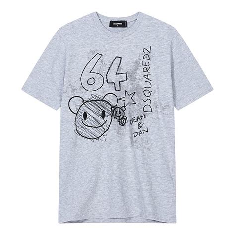 Dsquared2디스퀘어드2 스마일 그래픽 크루넥 티셔츠 Sivillage 에스아이빌리지