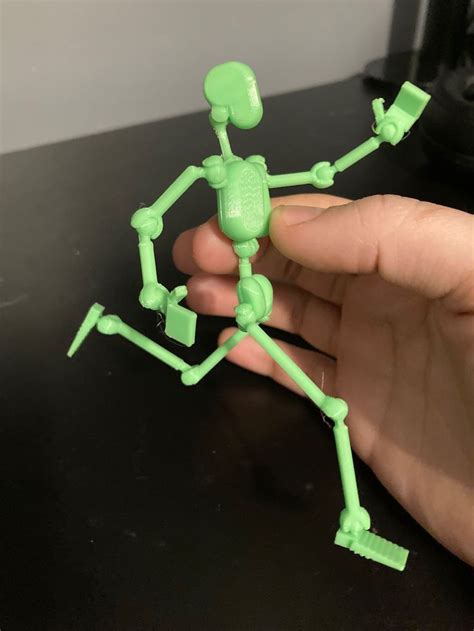 3d Print Anatomically Correct Poseable Action Figure For Drawing • Made