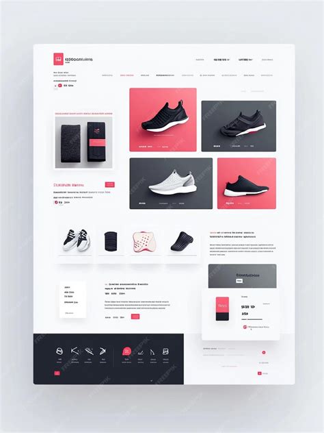 A Creative Uiux Template Design For An Ecommerce Website Premium Ai Generated Image