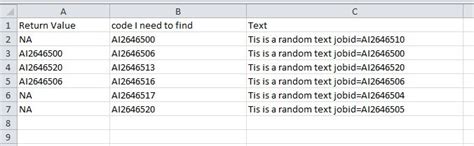 Excel Formula To Return A Cell Value If Value Is Within A Text String Stack Overflow