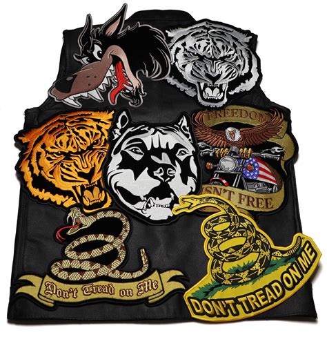 Large Patches For The Back Of Your Leather Riding Vest