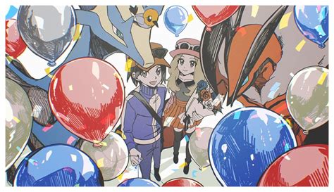Serena Calem Fletchling Yveltal And Xerneas Pokemon And 1 More