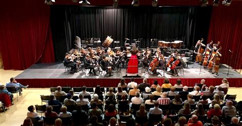personas asisten al concierto la orquesta sinfónica del conservatorio