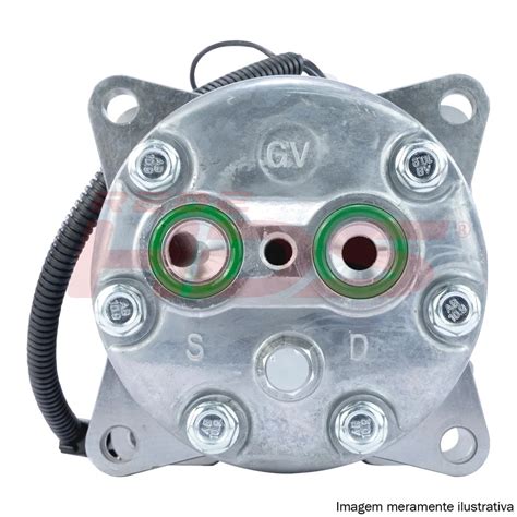 Ac Compressor Universal 7h15 8pk 12v Flex 8 Fix Green