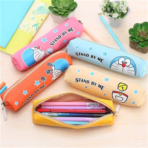 Doraemon Pencil Case Fabric School Supplies Stationery T School Cute