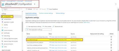 Unable To Use Key Vault Reference For Azure Function App Environment