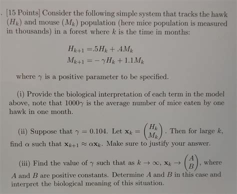 [15 Points] Consider the following simple system that | Chegg.com