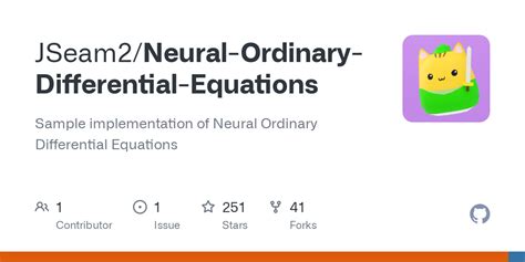 GitHub JSeam Neural Ordinary Differential Equations Sample Implementation Of Neural Ordinary