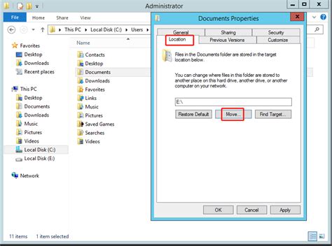 Move Users Folder To Another Drive In Windows Server 2012