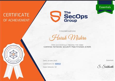 Cybersecurity Networksecurity Certification Secops Continuouslearning… Harsh Mishra