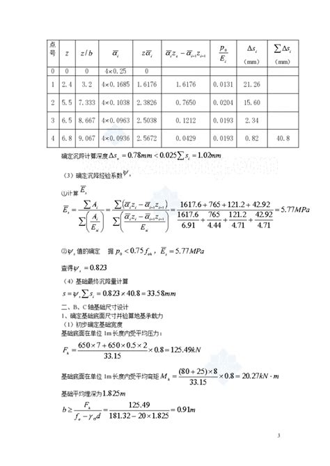 学士 柱下条形基础课程设计计算书 课程设计 土木在线