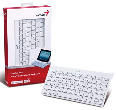 Genius Luxepad 9000 Keyboard Ultra Thin For Ipad Built In Battery Ultra Low Power Consumption Genius Luxepad 9000 Keyboard Ultra Thin For Ipad Built In Battery Ultra Low Power Consumption