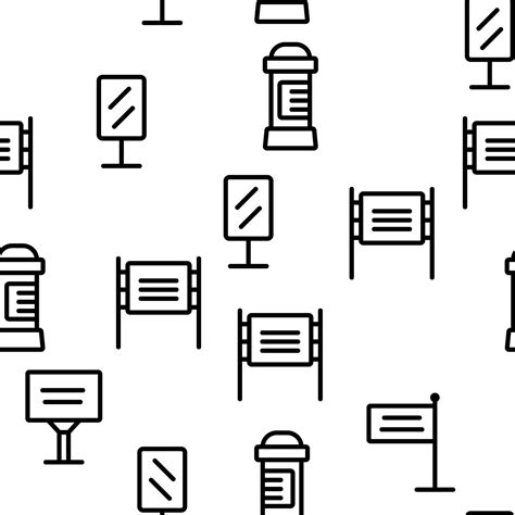 Outdoor Advertising Seamless Pattern Vector 10016583 Vector Art At Vecteezy