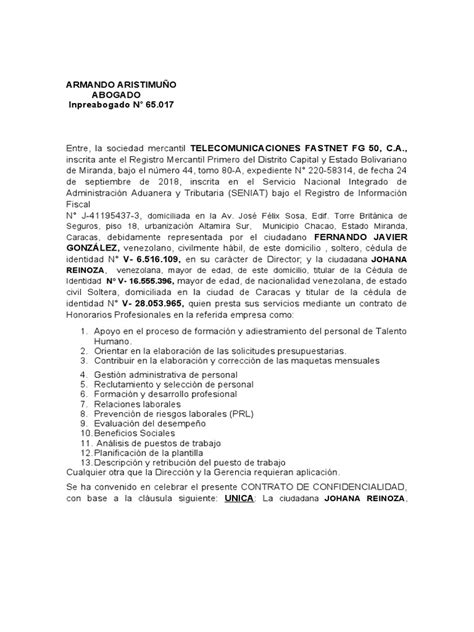 Armando Aristimuño Abogado Inpreabogado 65 017 Pdf Propiedad