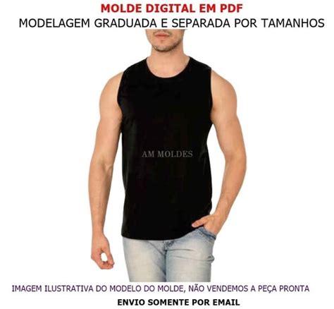 Molde Regata Machão Masculina Elo7 Produtos Especiais