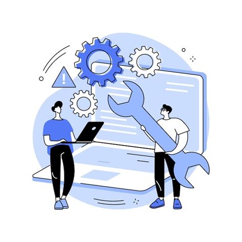 Premium Vector Computer Troubleshooting Abstract Concept Vector