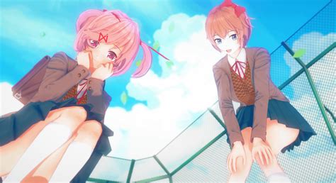 Render Of Sayori And Natsuki Rddlc