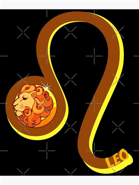 Leo Zodiac Sign Poster For Sale By Mapelpod Redbubble