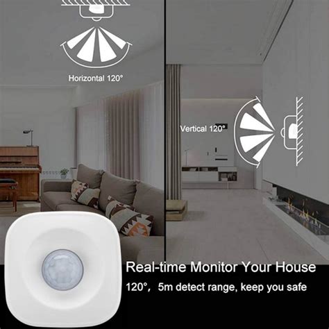 Sensor de movimento PIR 120 com WiFi Sensor de movimento para detecção de movimento até 5m