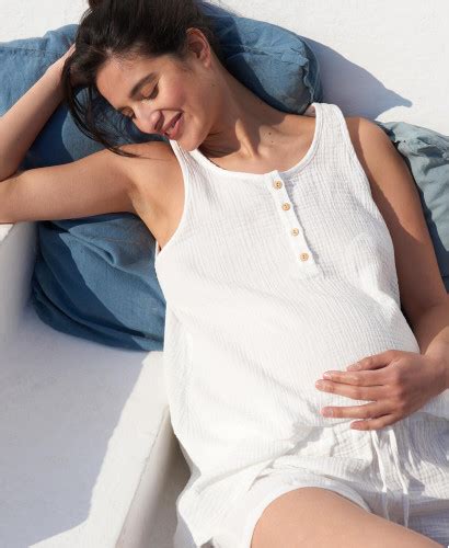 Ensemble Pyjama Grossesse Coton Bio L Pyjamas Allaitement And Maternité