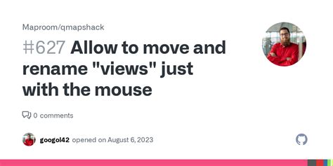 Allow To Move And Rename Views Just With The Mouse · Issue 627