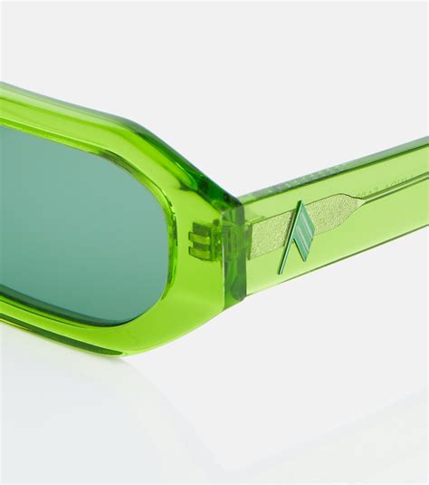 X Linda Farrow Irene Sunglasses In Green The Attico Mytheresa